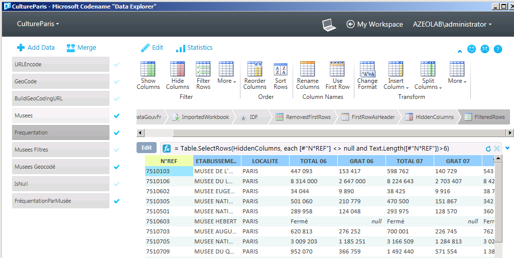 Data Explorer version 2013 – Business Geek